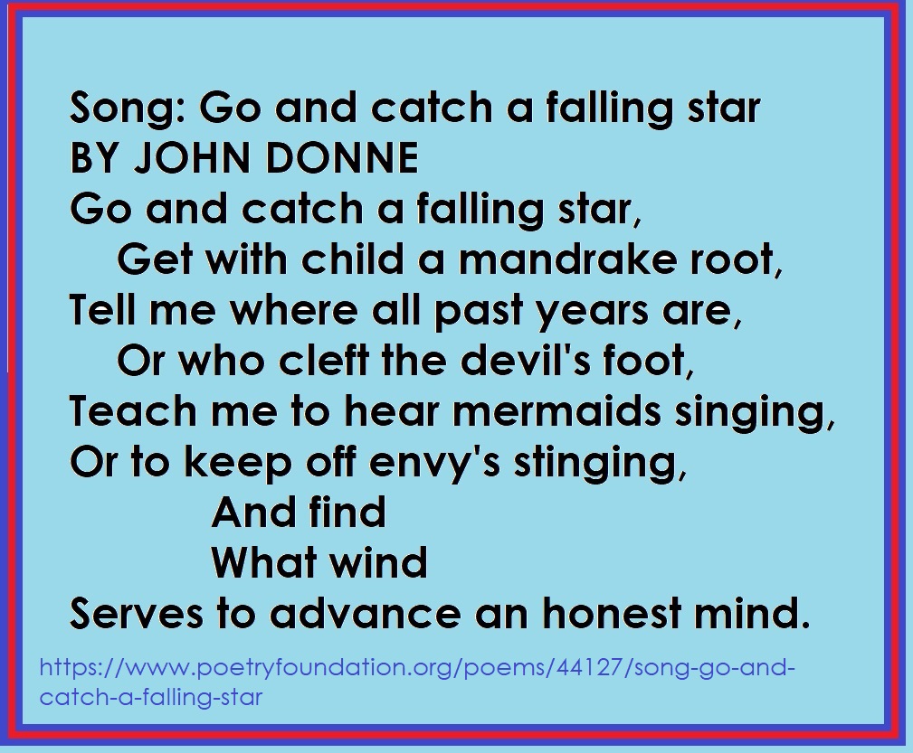 Go and Catch a Falling Star… | Catch a Falling Star